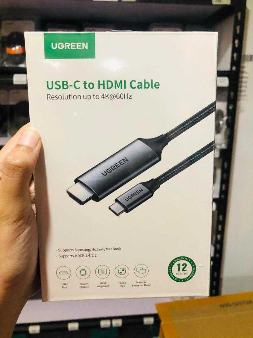 UGREEN Type-C to HDMI Cable Male to Male Aluminum Shell 1.5m MM142 ...