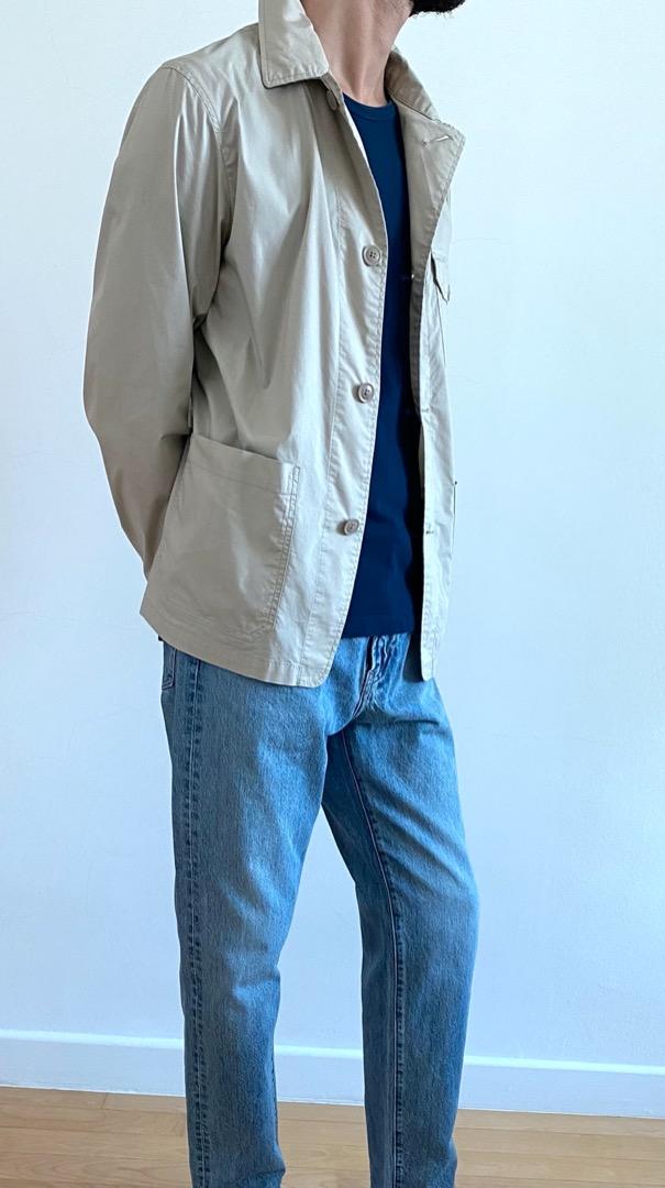 Uniqlo Beige Chore Jacket - No longer available (Medium), Men's Fashion ...