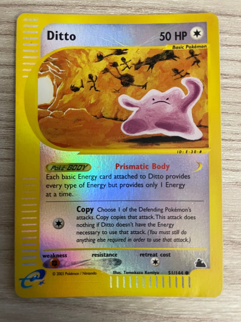Very rare Ditto Holo Foil, Hobbies & Toys, Toys & Games on Carousell