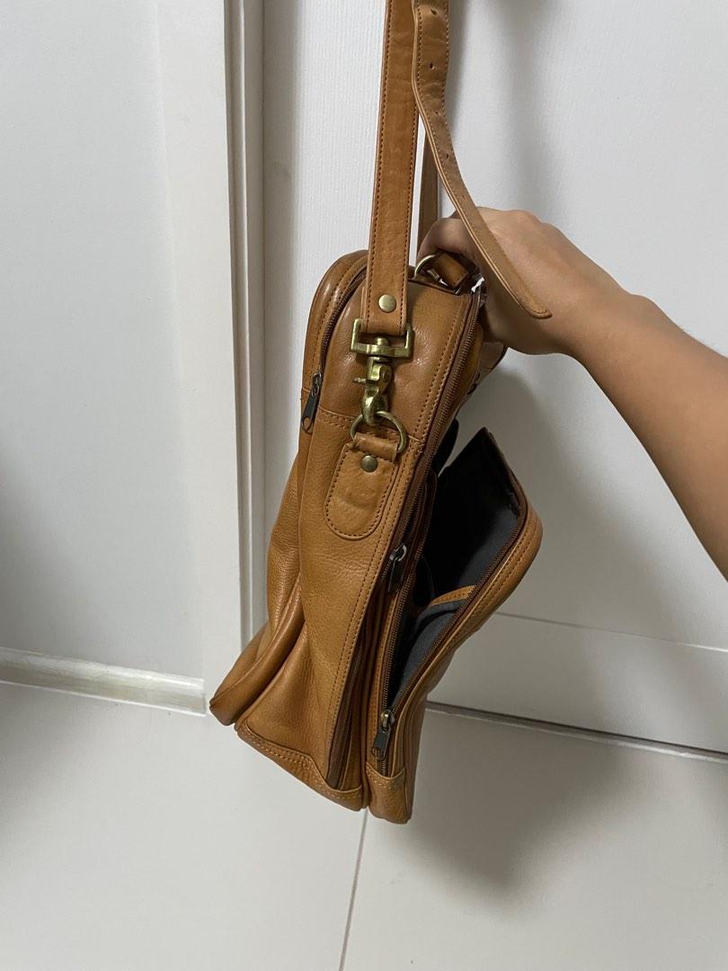 Vintage Boulder Ridge leather messenger bag, Men's Fashion, Bags, Sling ...