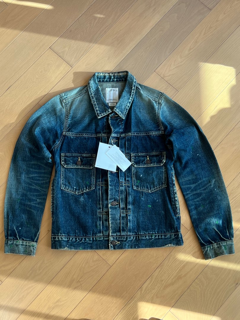 VISVIM SS 101 JKT DMGD-1002, 男裝, 外套及戶外衣服 - Carousell