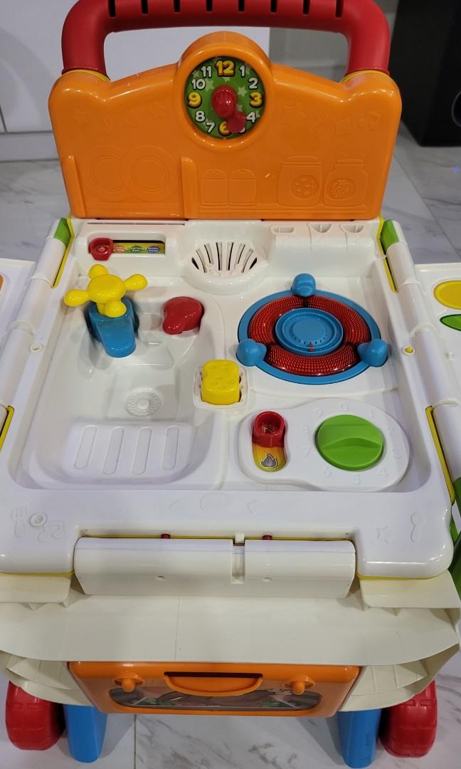 Vtech shop and cook interactive playset, Babies & Kids, Infant Playtime ...