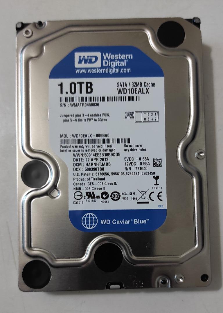 Western Digital HDD 3.5" 1TB, Computers & Tech, Parts & Accessories ...