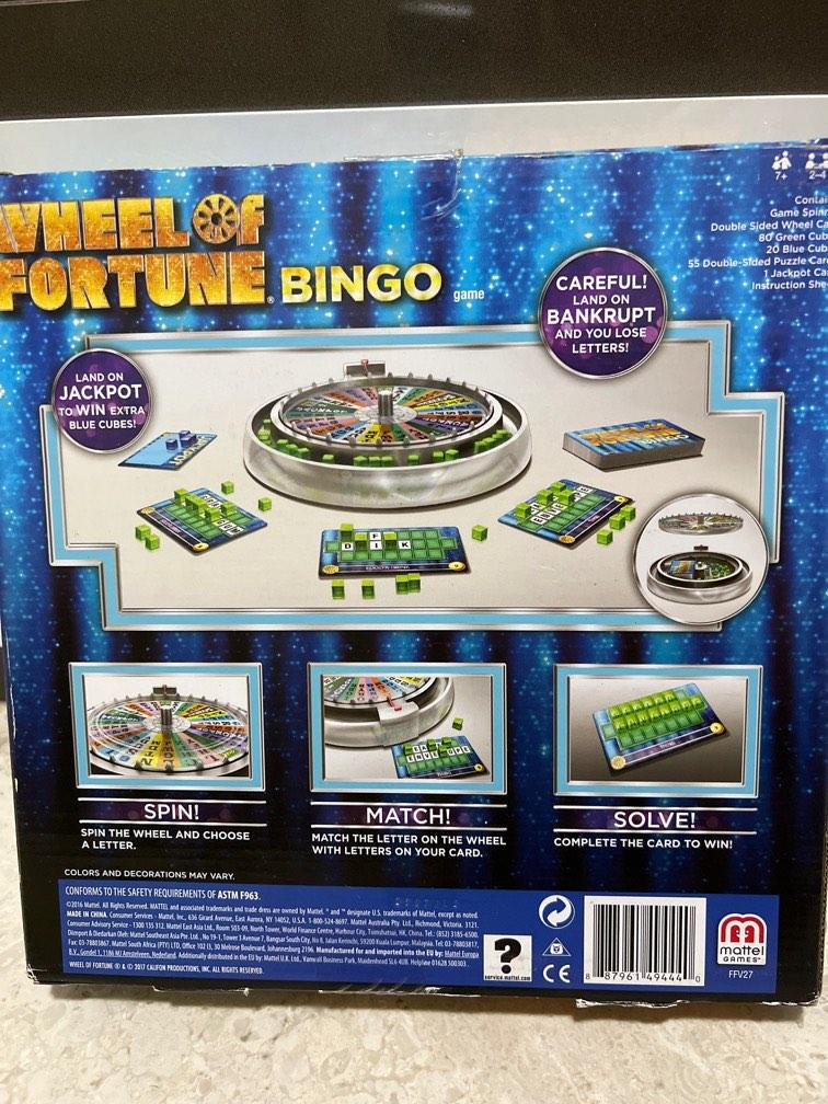 Wheel of Fortune Bingo Game, Hobbies & Toys, Toys & Games on Carousell