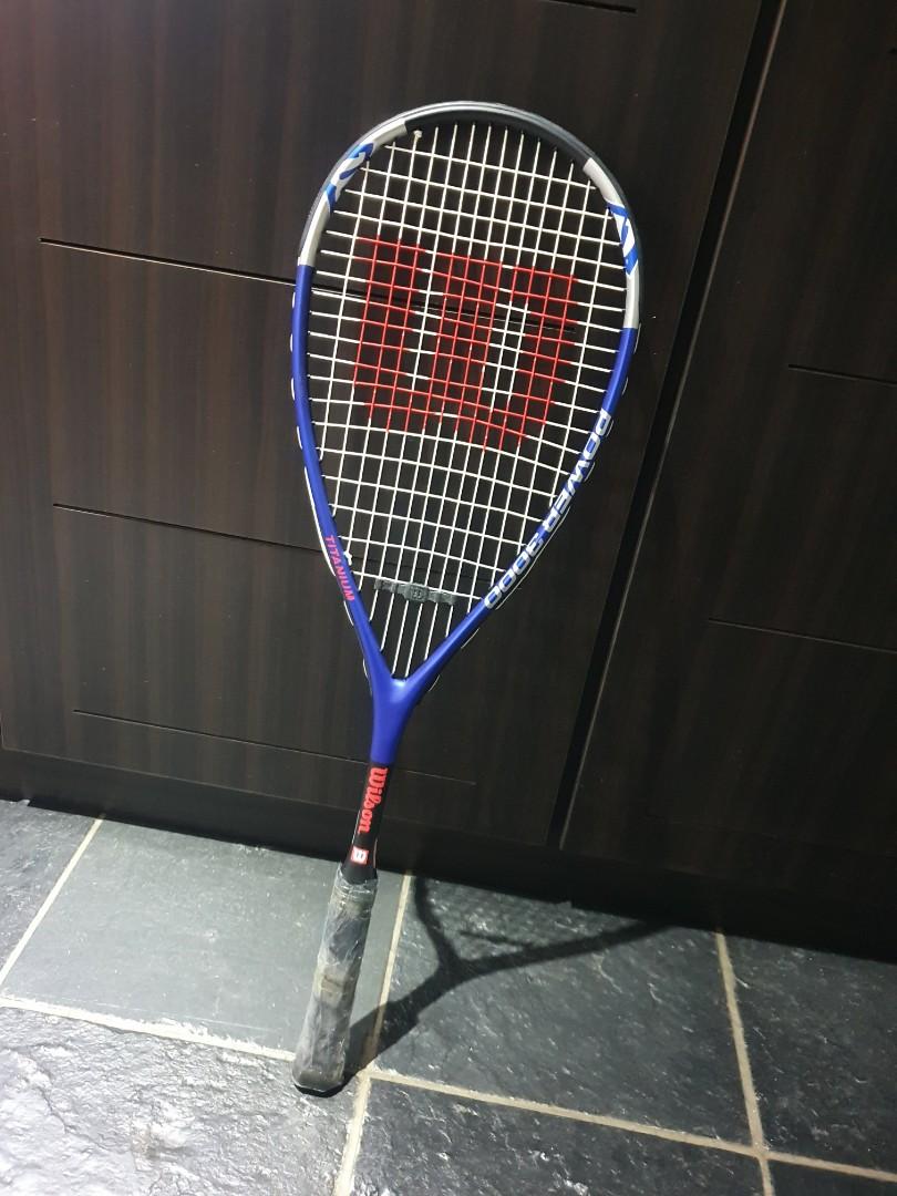 Wilson Squash Racket, Sports Equipment, Sports & Games, Racket & Ball ...