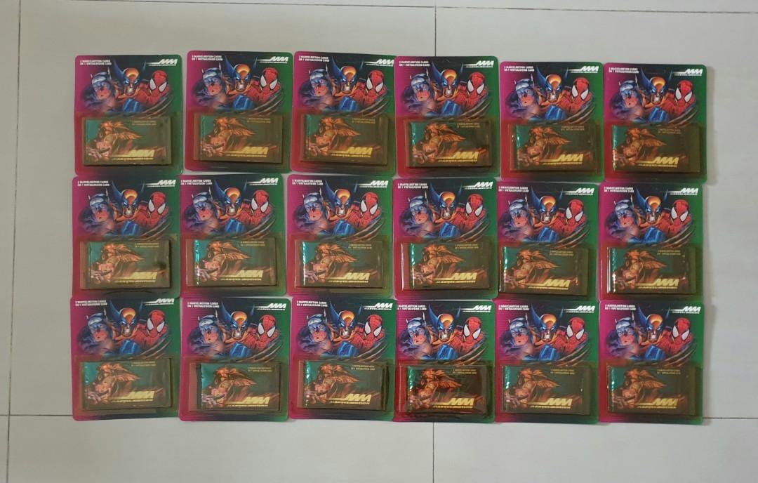 30 Marvel Motion Cards Collector Set, 1996, 4 Virtual Vision Cards ...