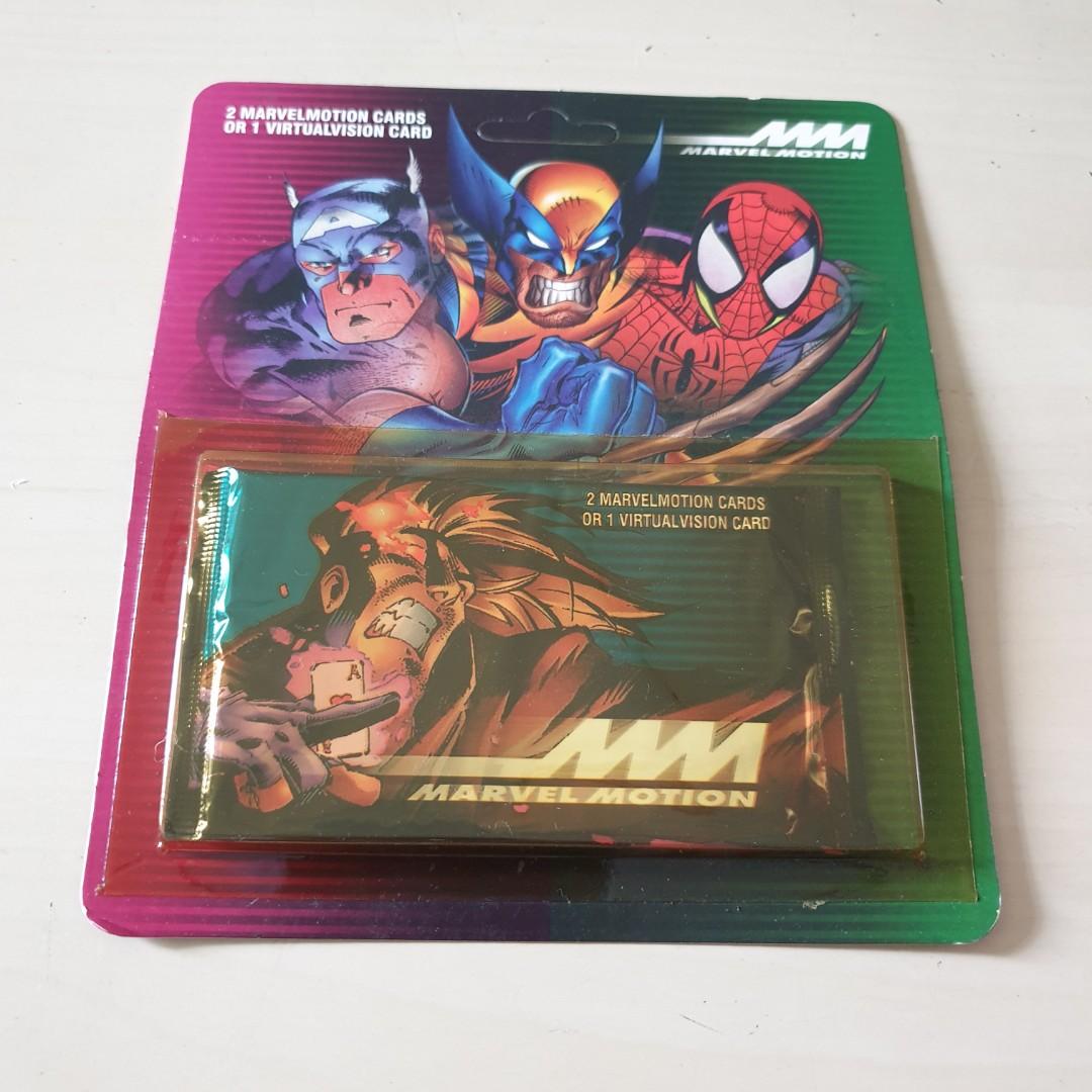 30 Marvel Motion Cards Collector Set, 1996, 4 Virtual Vision Cards ...