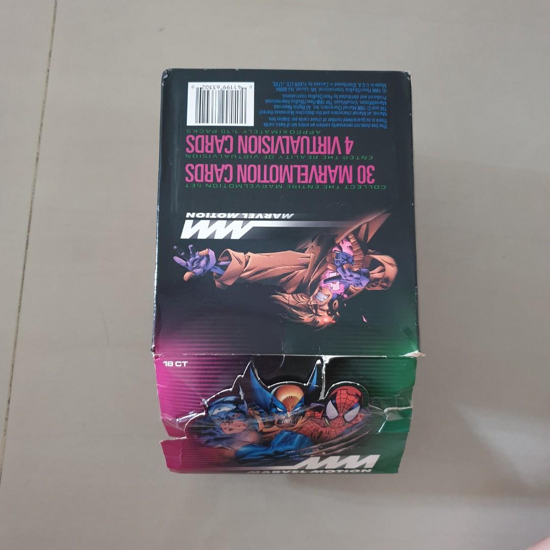 30 Marvel Motion Cards Collector Set, 1996, 4 Virtual Vision Cards ...