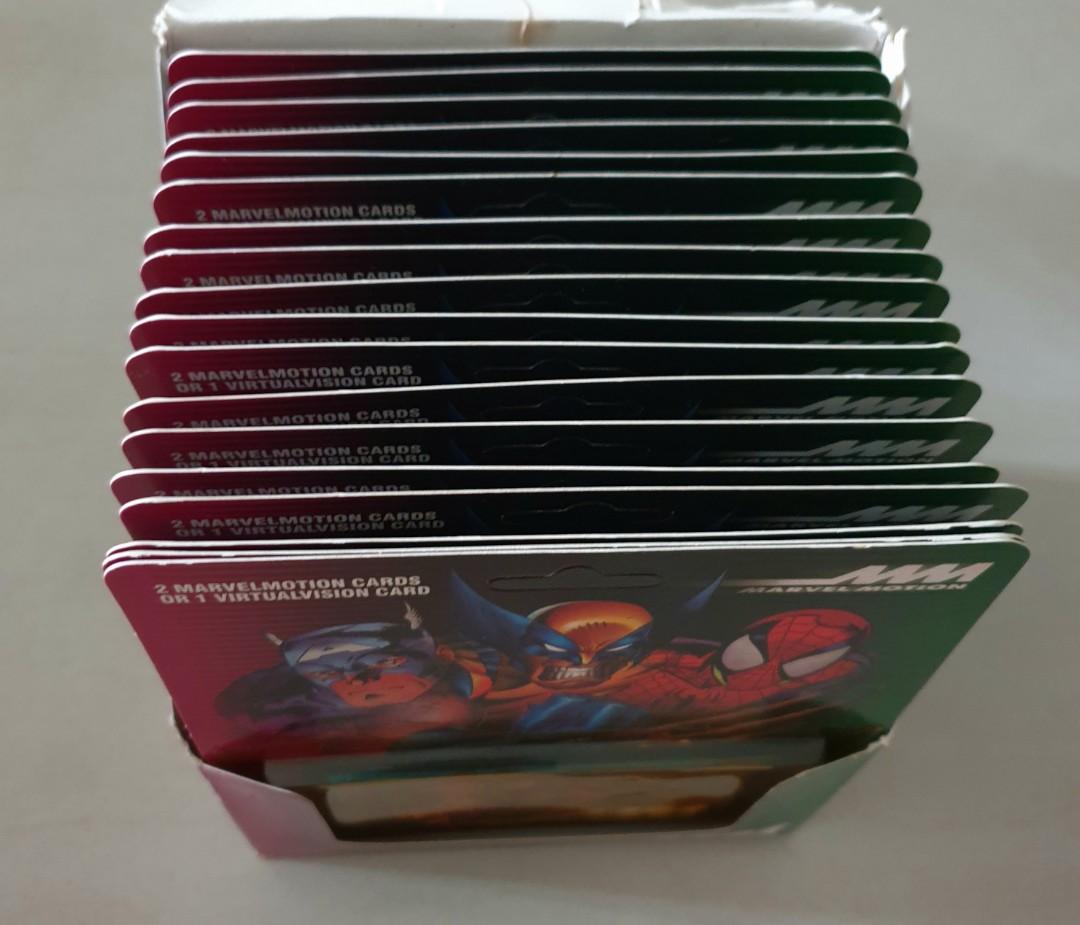 30 Marvel Motion Cards Collector Set, 1996, 4 Virtual Vision Cards ...