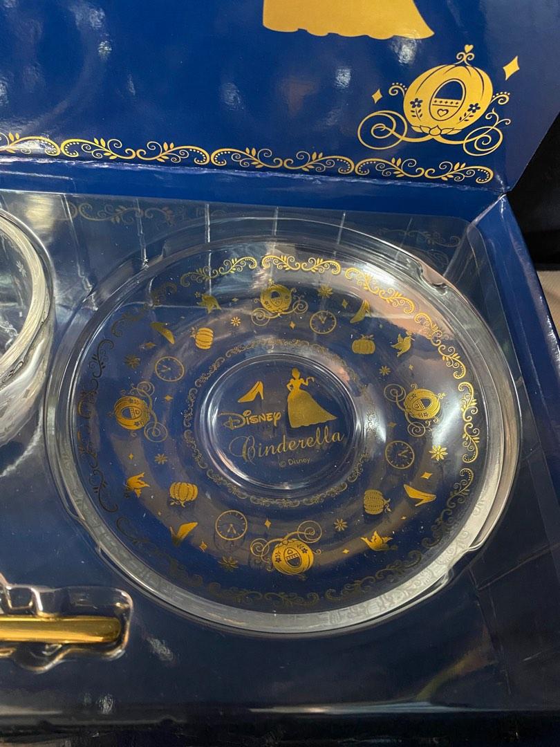 ☕️ [Disney] Cinderella Tea Cup Set Glassware 茶具套裝 玻璃茶杯 玻璃杯碟 不銹鋼茶匙 ディズニー ...