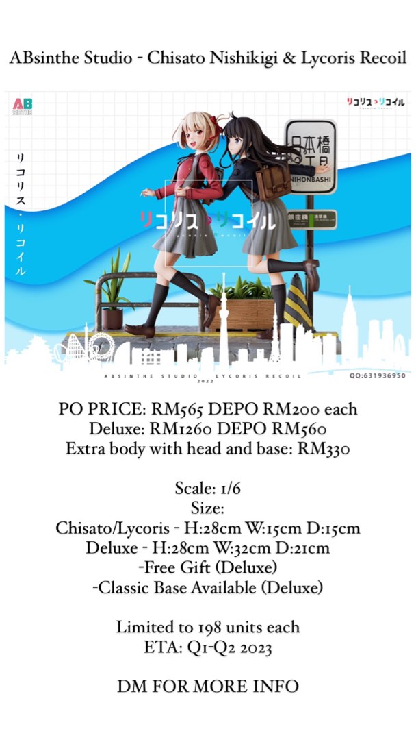 ABsinthe Studio - Chisato Nishikigi & Lycoris Recoils, Hobbies & Toys ...