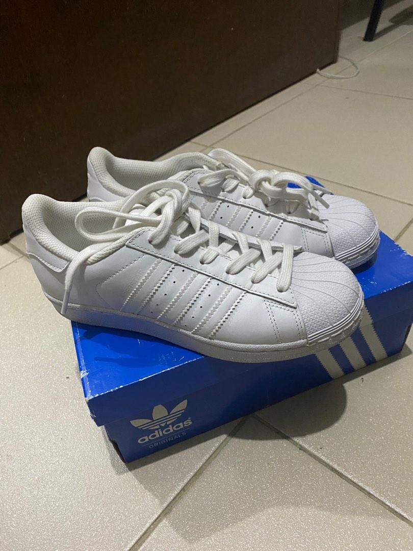 ADIDAS Superstar Triple White, Women's Fashion, Footwear, Sneakers on ...