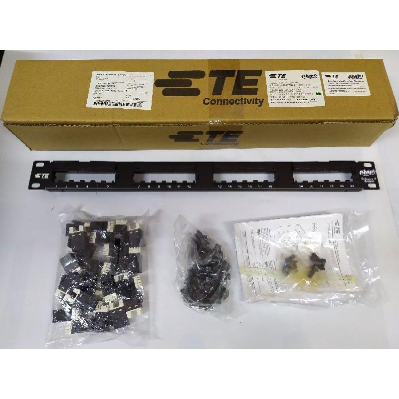 AMP/COMMSCOPE PATCH PANEL 24 PORTS CAT6, Computers & Tech, Office ...