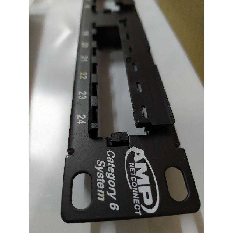 AMP/COMMSCOPE PATCH PANEL 24 PORTS CAT6, Computers & Tech, Office ...