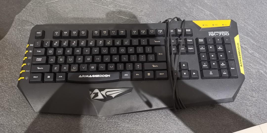 Armaggeddon AK-700 RGB keyboard, Computers & Tech, Parts & Accessories ...
