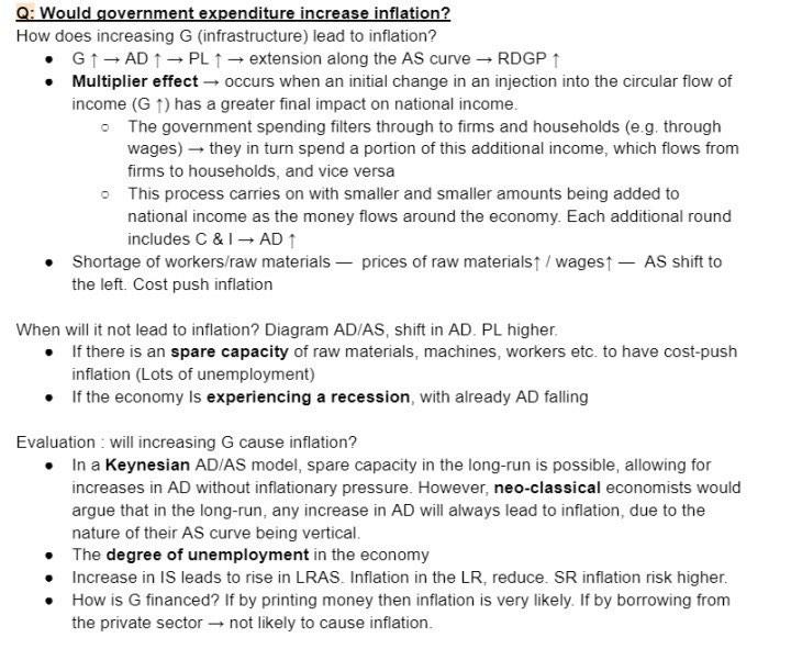 AS A Level Economics (9708) notes 2023-2025 syllabus - from a straight ...