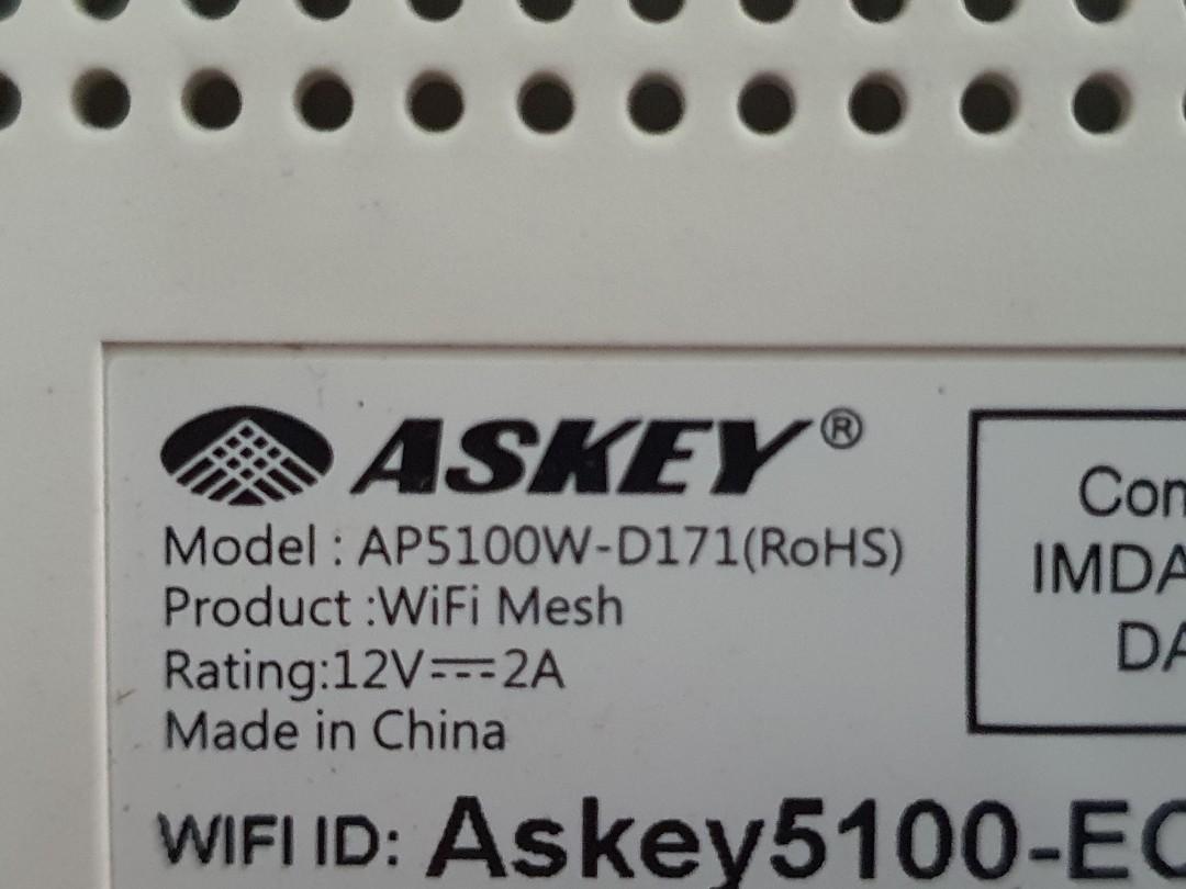 Askey Wifi Mesh, Mobile Phones & Gadgets, Other Gadgets on Carousell