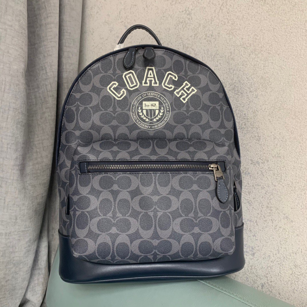Authentic Coach backpack CB909 monogram, Luxury, Bags & Wallets on ...