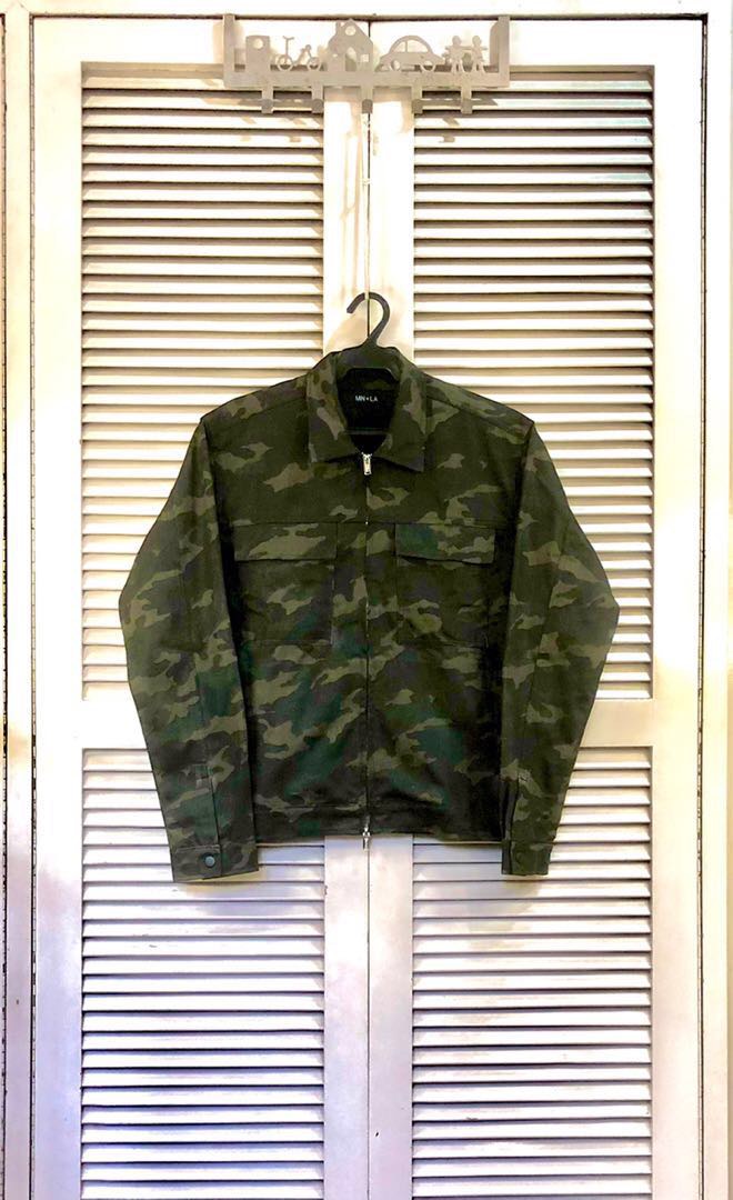 AUTHENTIC MN+LA JUNGLE CAMO ZIP TRUCKER JACKET TYPE II, Men's Fashion ...