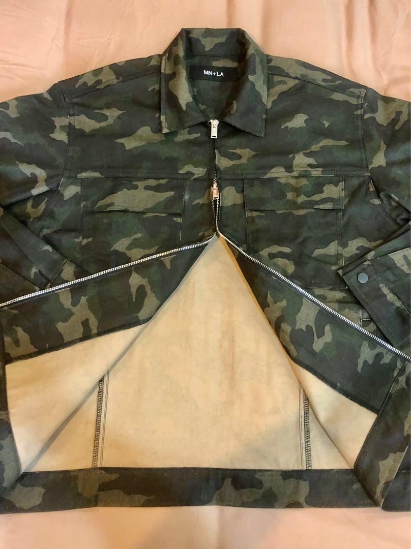 AUTHENTIC MN+LA JUNGLE CAMO ZIP TRUCKER JACKET TYPE II, Men's Fashion ...