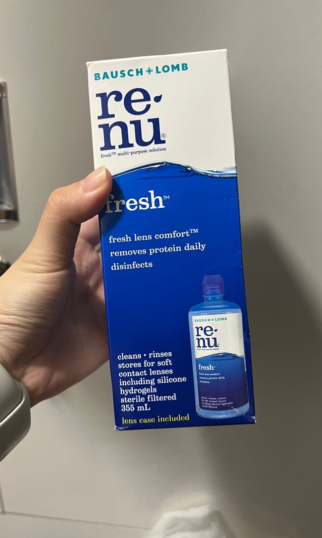 Bausch & Lomb Renu Fresh Contact Lens Solution, Beauty & Personal Care ...