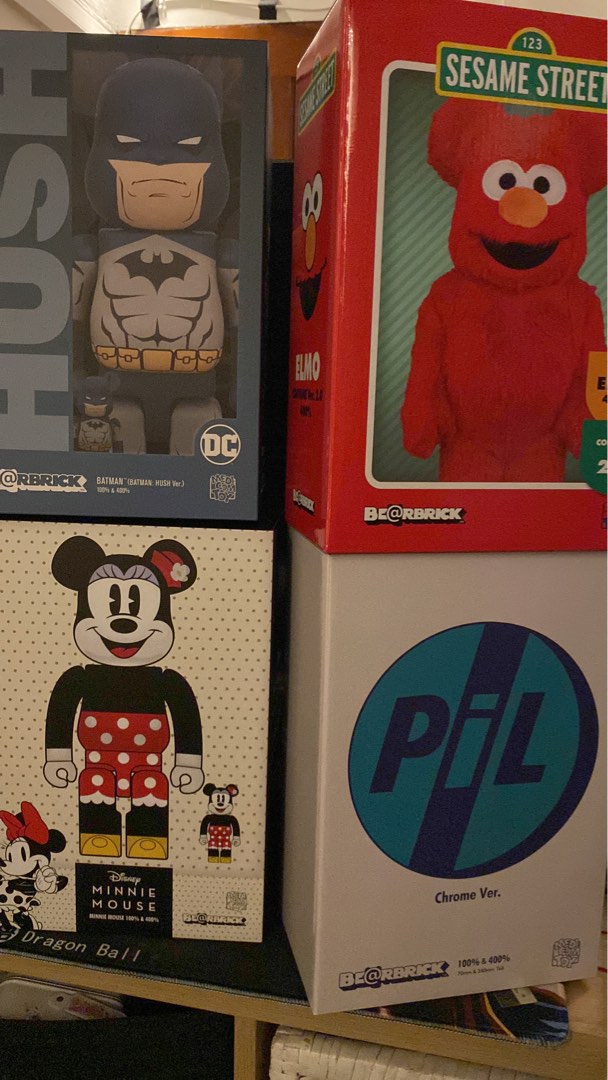 Bearbrick 400% Minnie Batman Elmo PIL, Hobbies & Toys, Toys & Games on ...