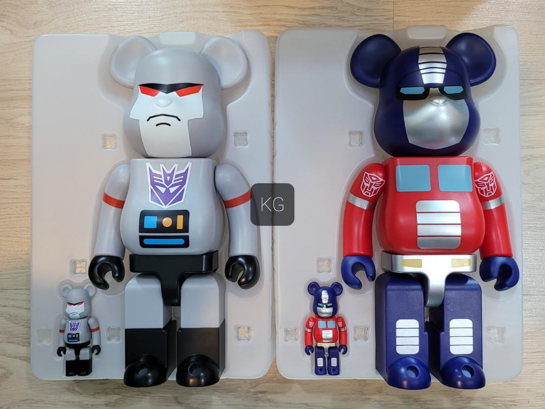 Bearbrick Transformers Optimus Prime X Megatron 400% 100%, Hobbies ...