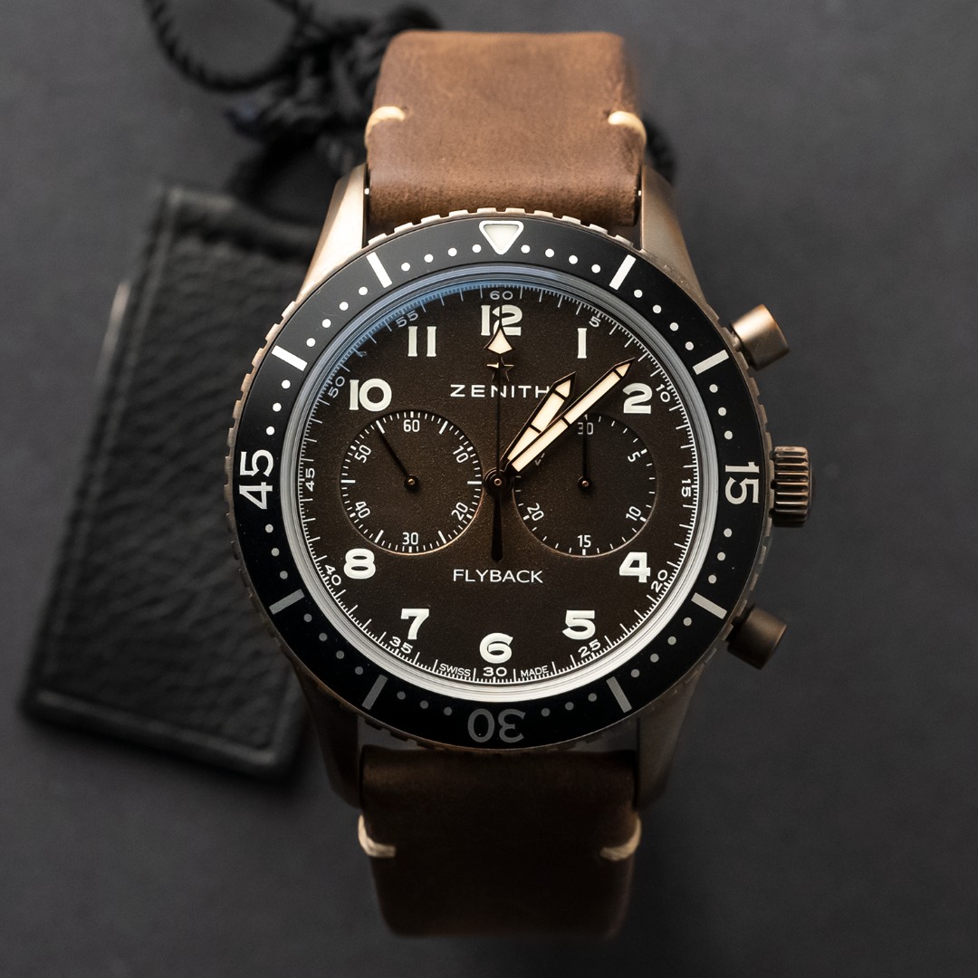 *Beautiful* Zenith Cronometro Flyback Bronze, Luxury, Watches on Carousell
