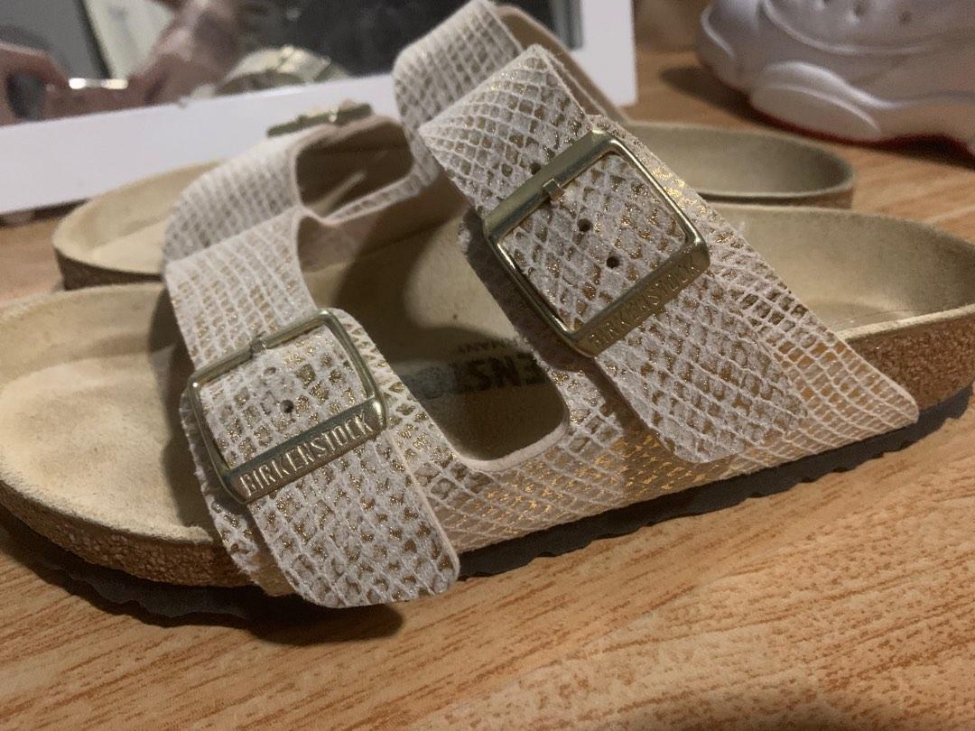 Birkenstock Shiny Python, Women's Fashion, Footwear, Flats & Sandals on ...