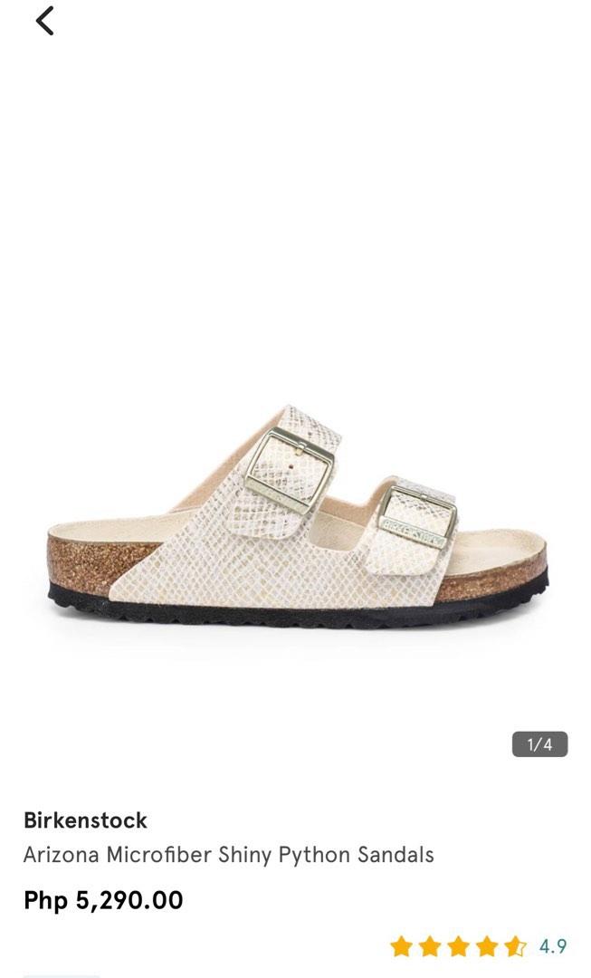 Birkenstock Shiny Python, Women's Fashion, Footwear, Flats & Sandals on ...