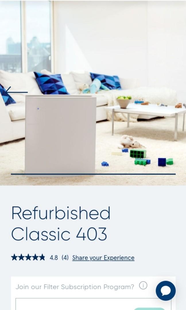 Blueair 403 Purifying System, TV & Home Appliances, Air Purifiers ...
