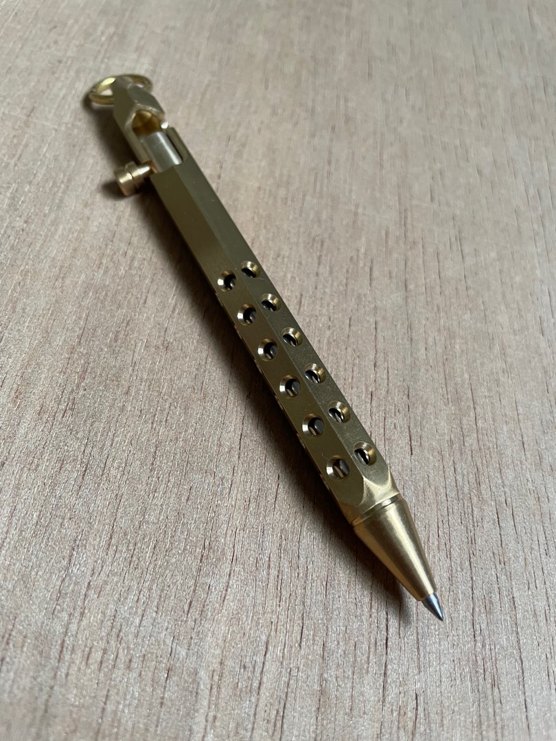 Brass Hexagonal Bolt Pen, Sports Equipment, Hiking & Camping on Carousell