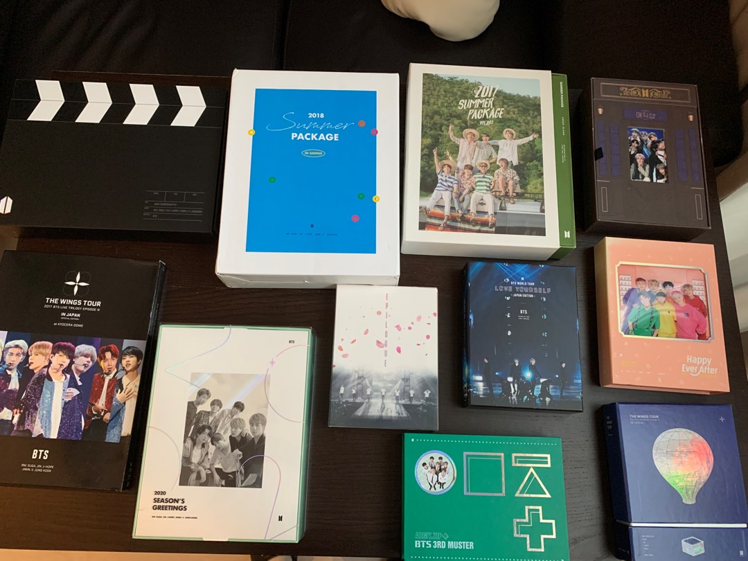 BTS dvd, albums, cd, summer packages 2017 2018 2019, seasons greetings ...