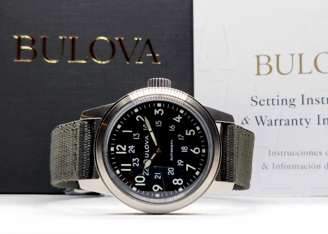 Bulova Hack 96A259 Field watch, Luxury, Watches on Carousell