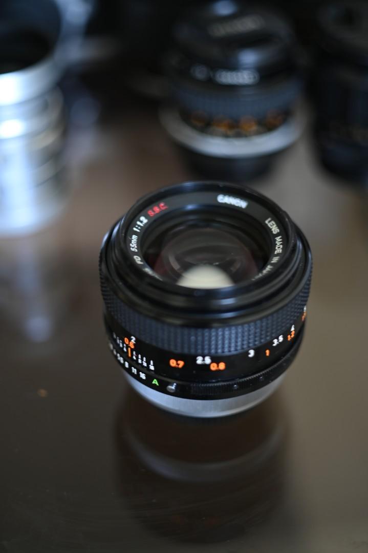 Canon 55mm F1.2 SSC FD Type II, 攝影器材, 鏡頭及裝備 - Carousell