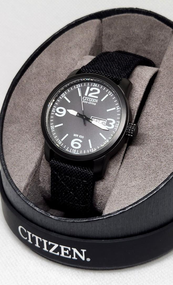 Citizen Eco-drive BM8475-34E PVD black watch, Men's Fashion, Watches ...