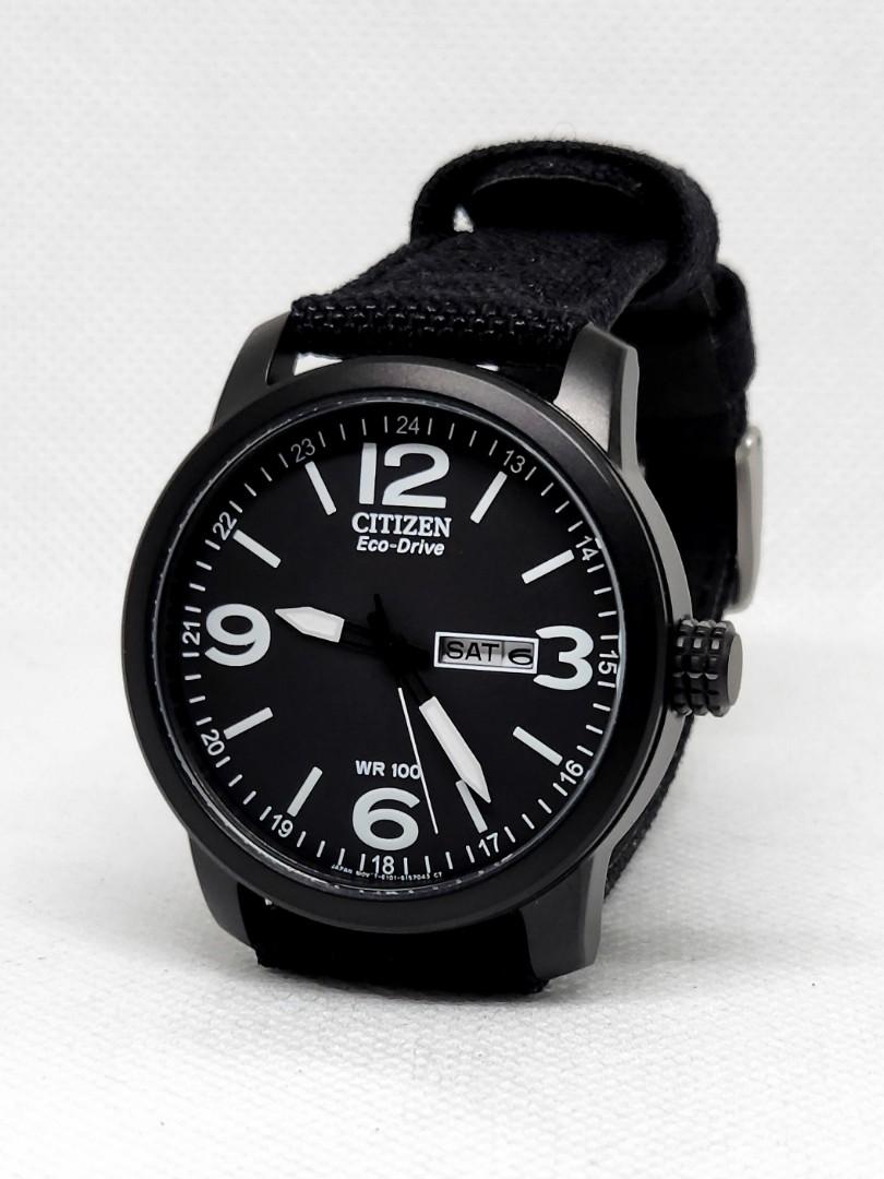 Citizen Eco-drive BM8475-34E PVD black watch, Men's Fashion, Watches ...