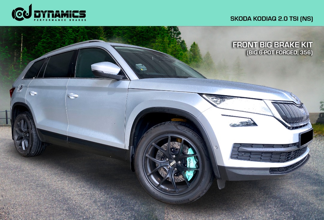 CJ DYNAMICS FRONT BIG BRAKE KIT (BIG 6-POT FORGED, 356) ON SKODA KODIAQ ...