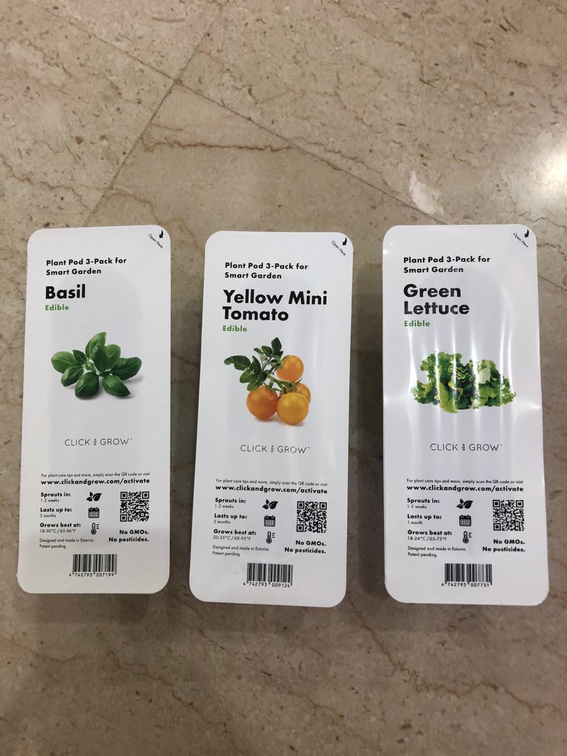 Click and grow pod, Furniture & Home Living, Gardening, Plants & Seeds ...