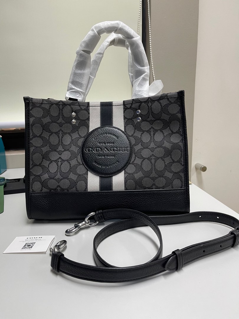 Coach Dempsey 30 In Signature Jacquard, Luxury, Bags & Wallets on Carousell