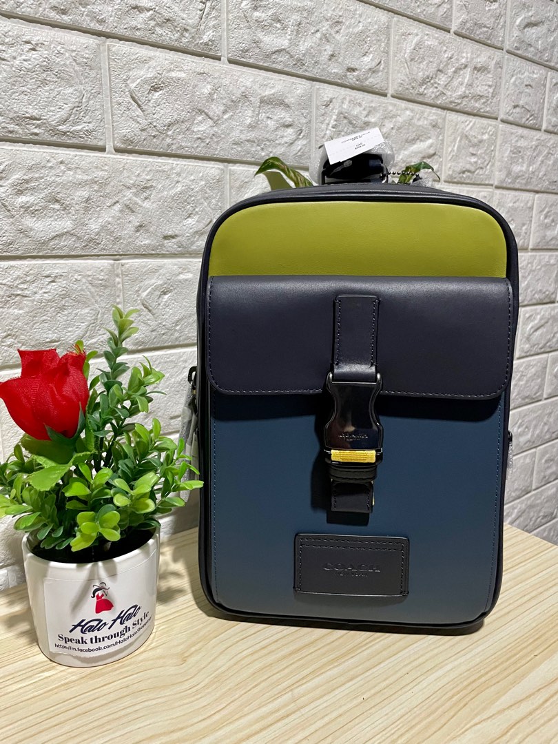 COACH Track Pack In Colorblock With Coach, Luxury, Bags & Wallets on ...