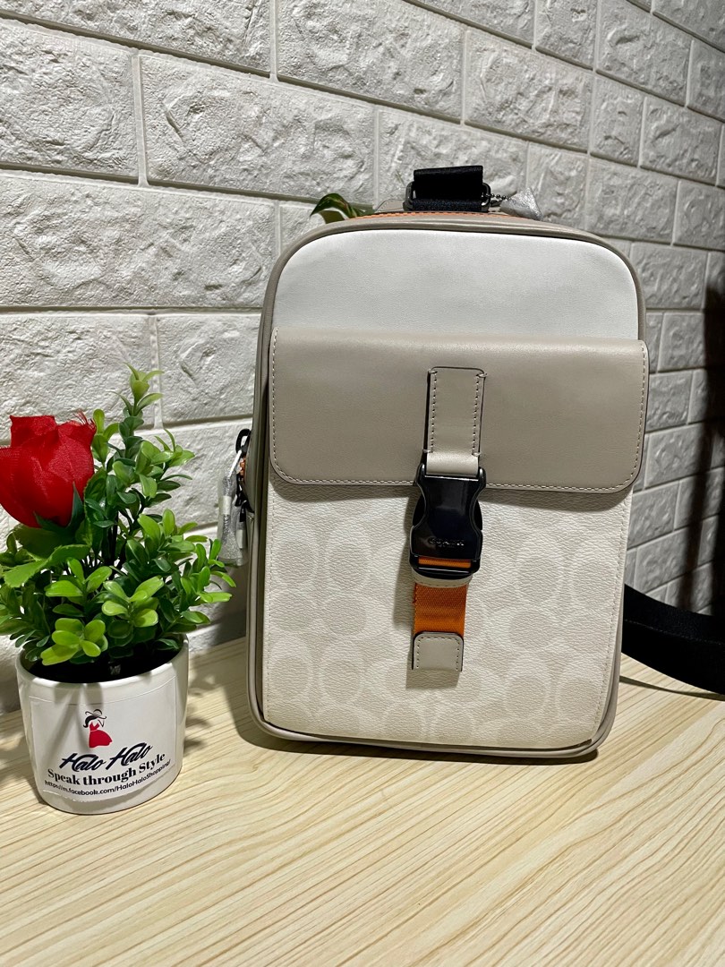 COACH Track Pack In Colorblock Signature Canvas, Luxury, Bags & Wallets ...