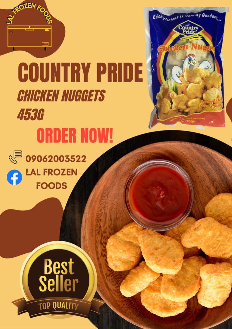 Country Pride Chicken Nuggets 453G., Food & Drinks, Chilled & Frozen ...
