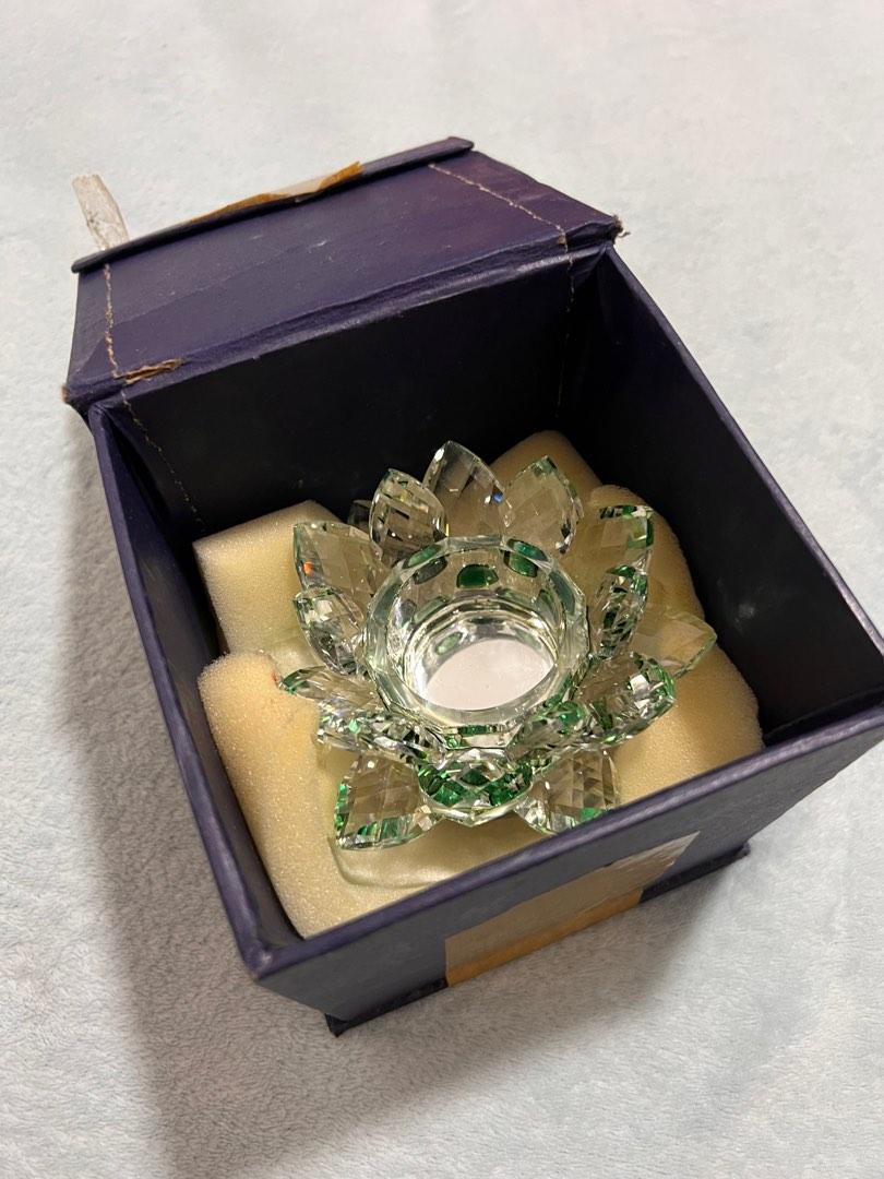 Crystal Lotus Display Glass, Furniture & Home Living, Home Decor, Other ...