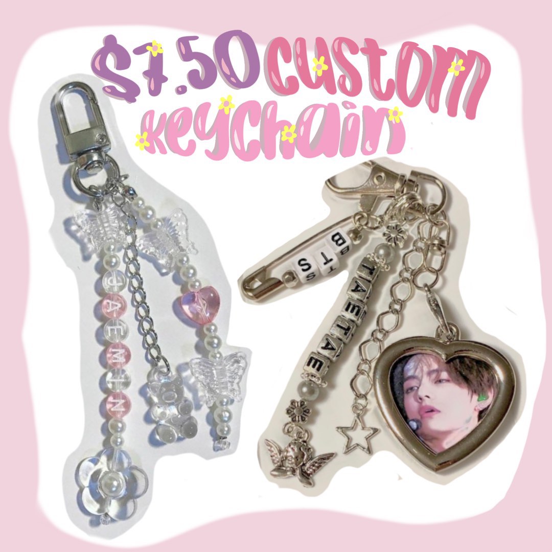CUSTOM KPOP KEYCHAINS, Women's Fashion, Watches & Accessories, Other ...