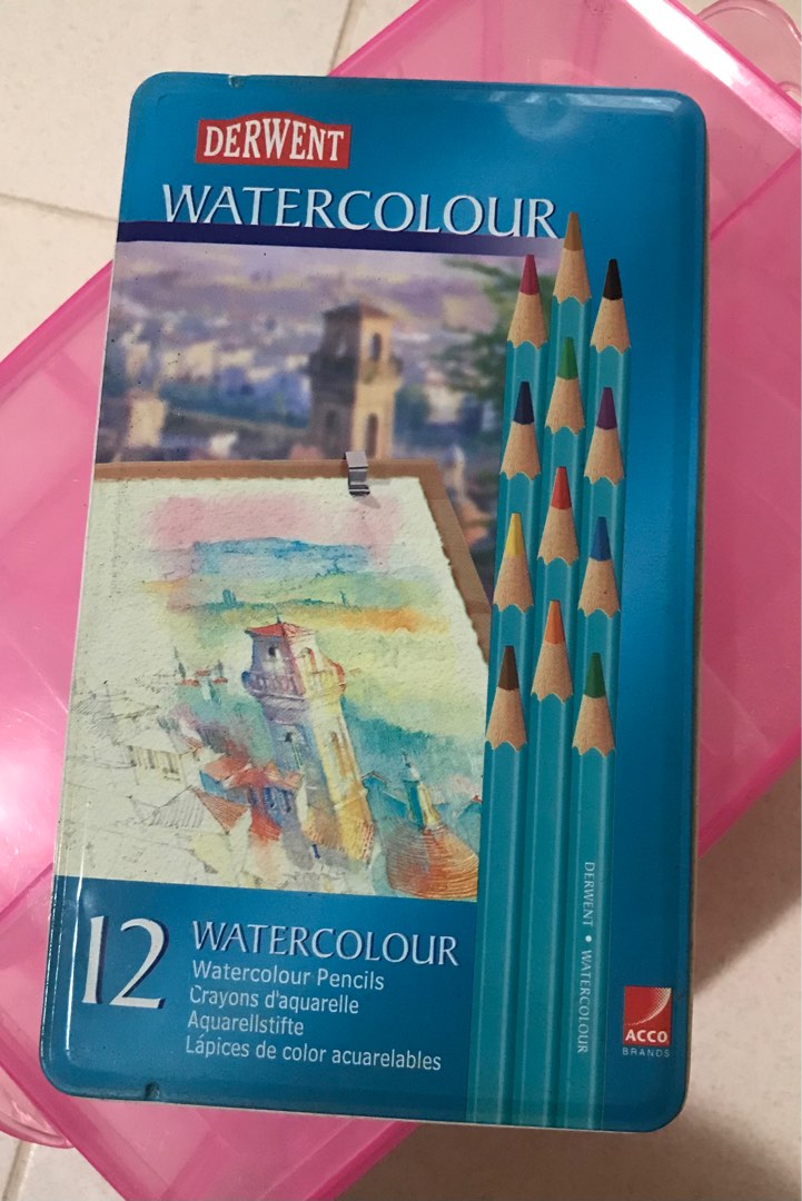Derwent Watercolour Watercolor Colored Pencils, Hobbies & Toys ...