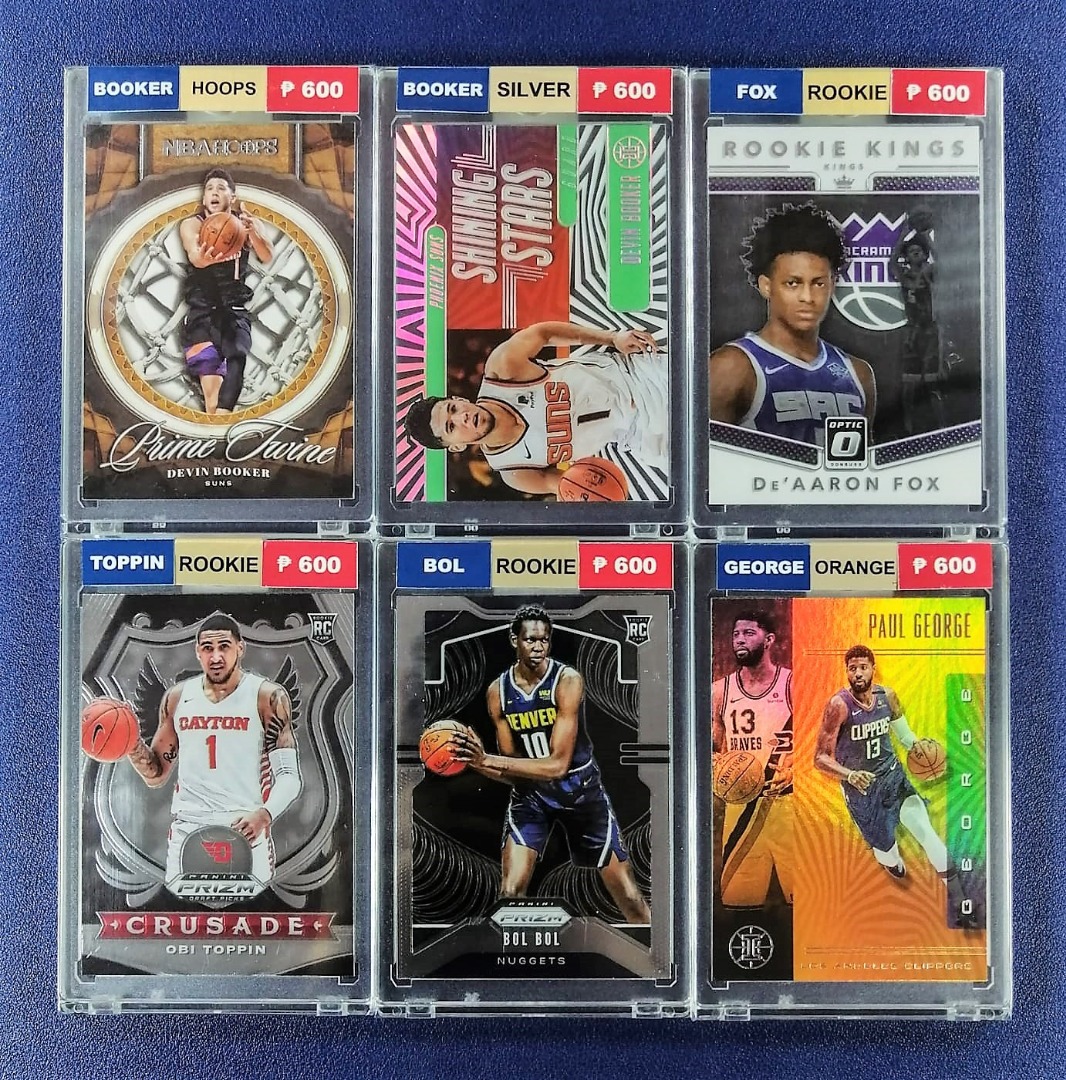 Devin Booker, De'Aaron Fox, Obi Toppin, Bol Bol, Paul George NBA Cards ...