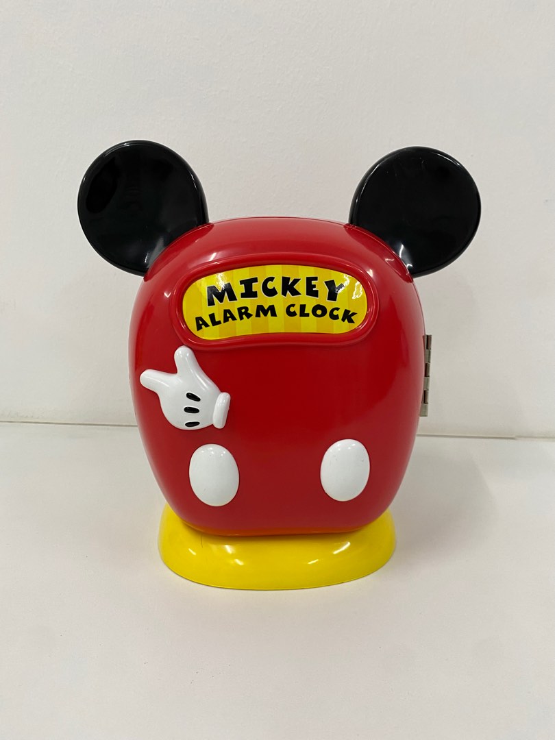 Disney Mickey Mouse Alarm Clock Time Concepts, Furniture & Home Living ...