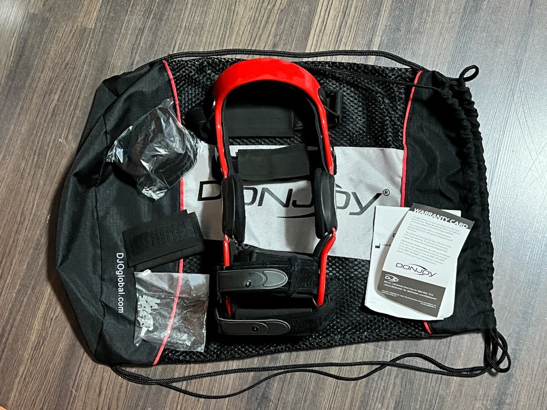 DonJoy Defiance Knee Brace BUNDLE Red, Sports Equipment, Sports & Games ...