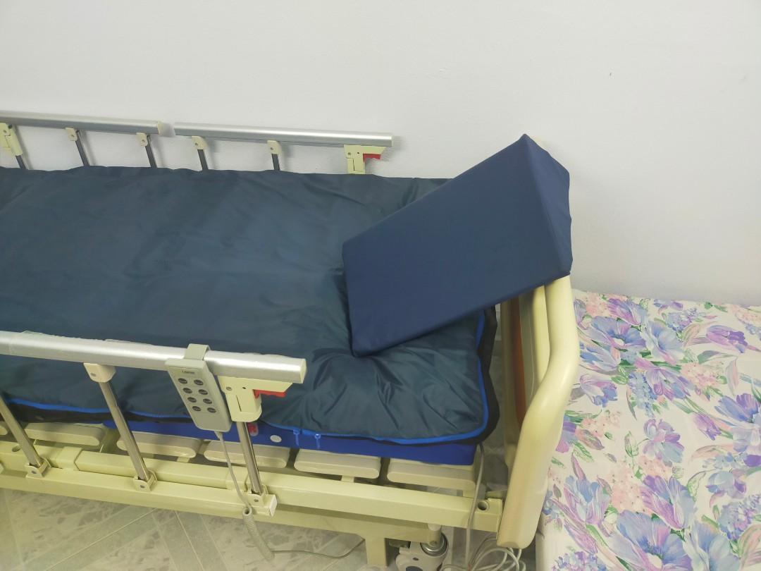 Electric Hospital Bed with Pressure Relief Air Ripple Mattress & Pump ...